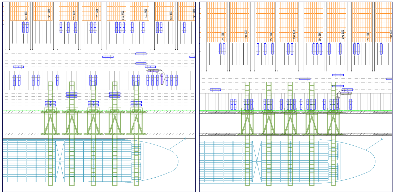 Minimised AGV apron. An alternative approach to waterside operations ...